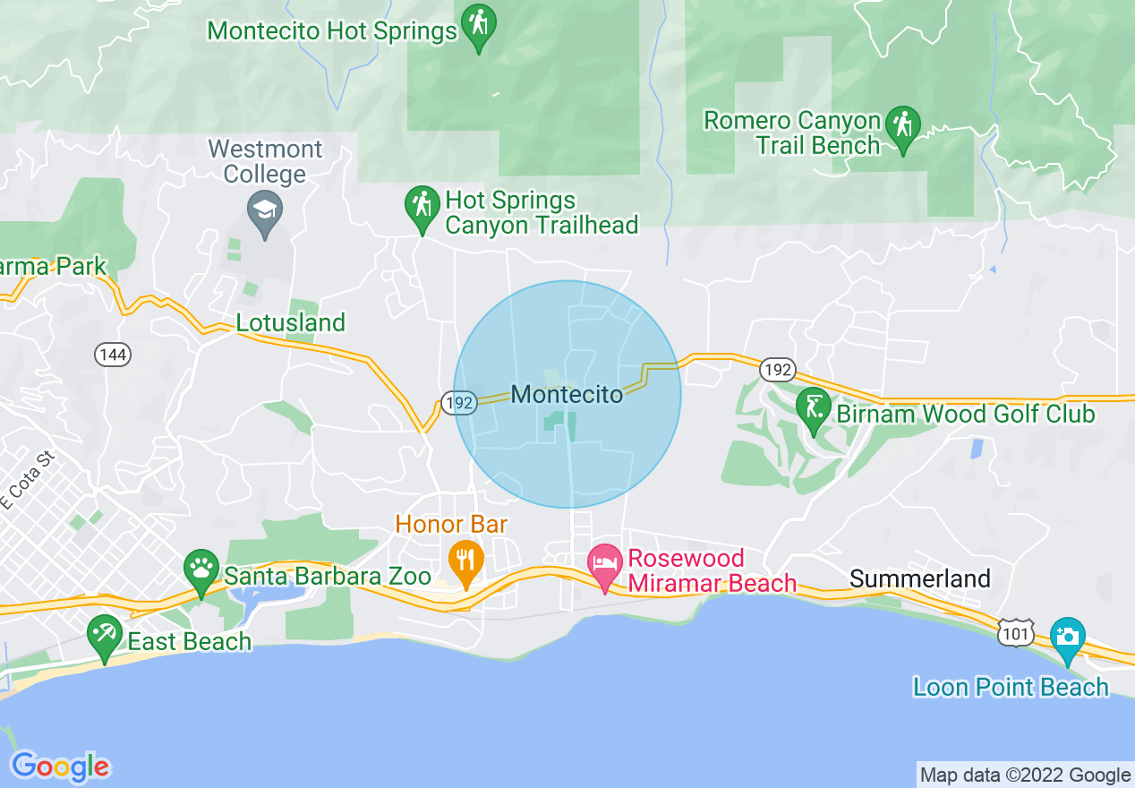 Santa Barbara-Montecito Property near the beach | Rent this location on ...